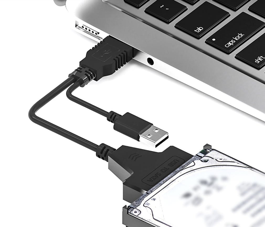 Adapter USB 3.0 do dysków 2,5"/3,5" SATA + zasilanie przejściówka kabel ...